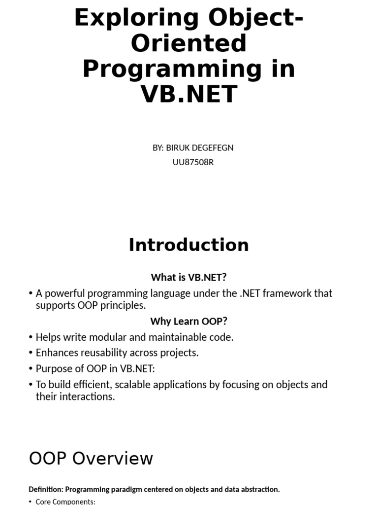 Biruk Degefegn Uu87508r | PDF | Object Oriented Programming | Method (Computer Programming)
