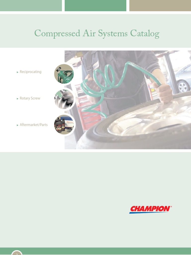 Compressed Air Systems Catalog | PDF | Gas Compressor | Pump