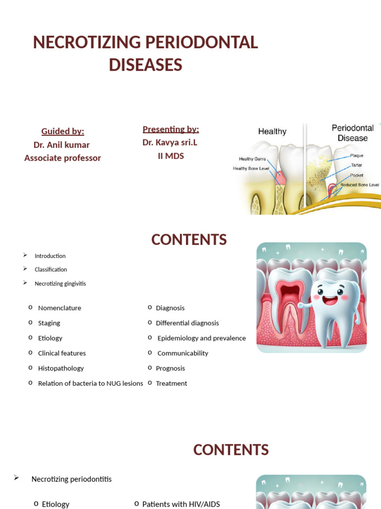 Sem 5 - Necrotizing Periodontal Diseases | PDF | Periodontology ...
