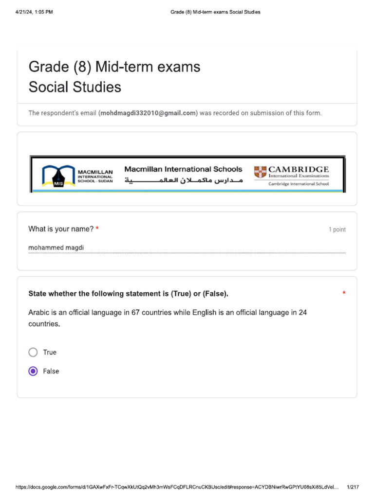 Socia Studies 8 | PDF