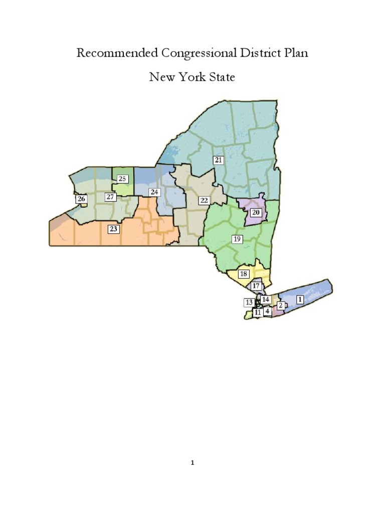 Approved NYS Congressional Maps | PDF