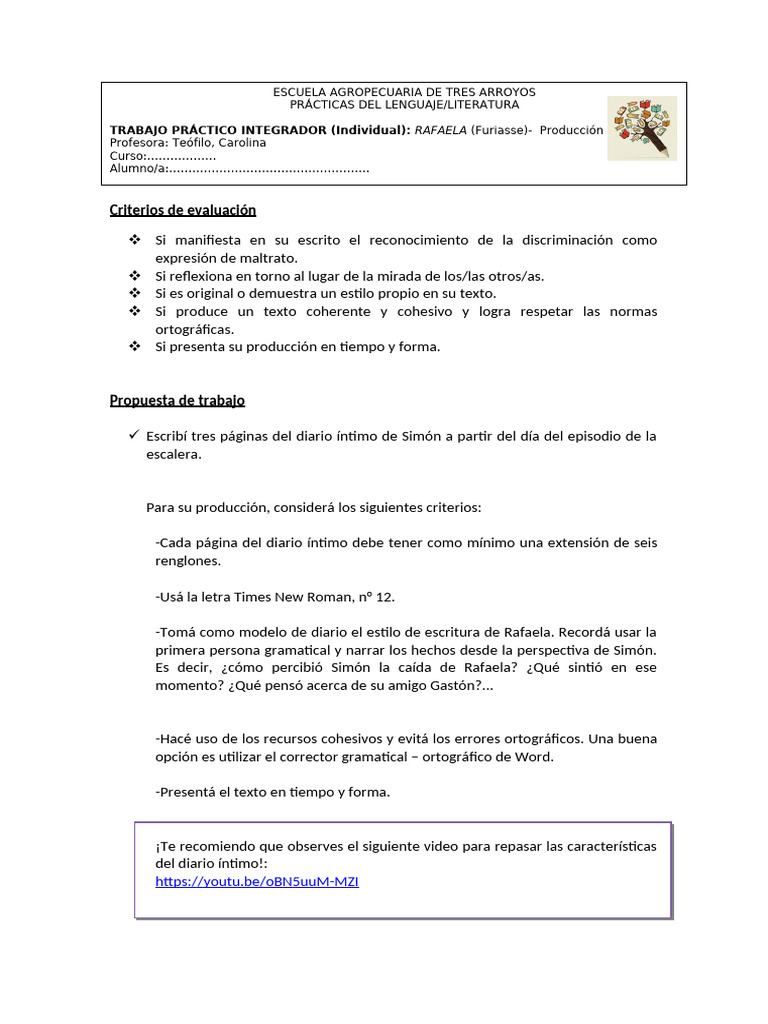 1ro - PDL - Novela Rafaela - Trabajo Practico Integrador | PDF