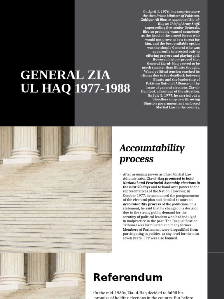 Presentation-Zia Ul Haq | PDF | Muhammad Zia Ul Haq | Government
