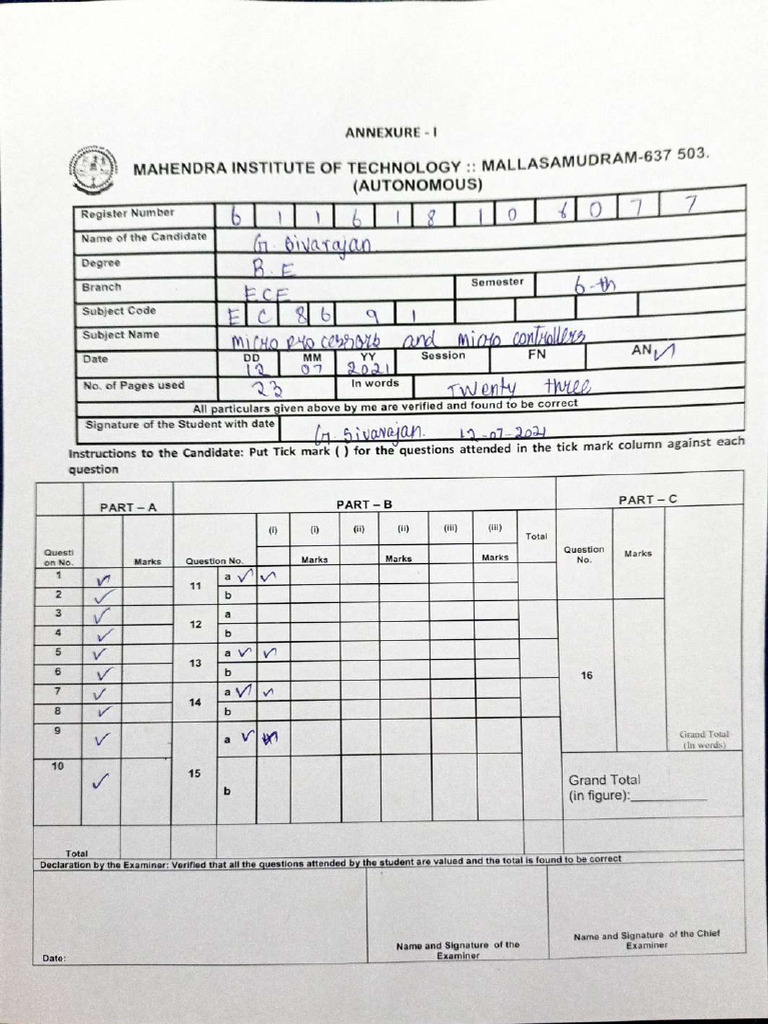 EC8691-Microprocesser and Microcontroller-719 | PDF