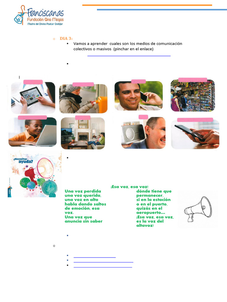 Medios de Comunicación: Actividades Interactivas | PDF | Altoparlante