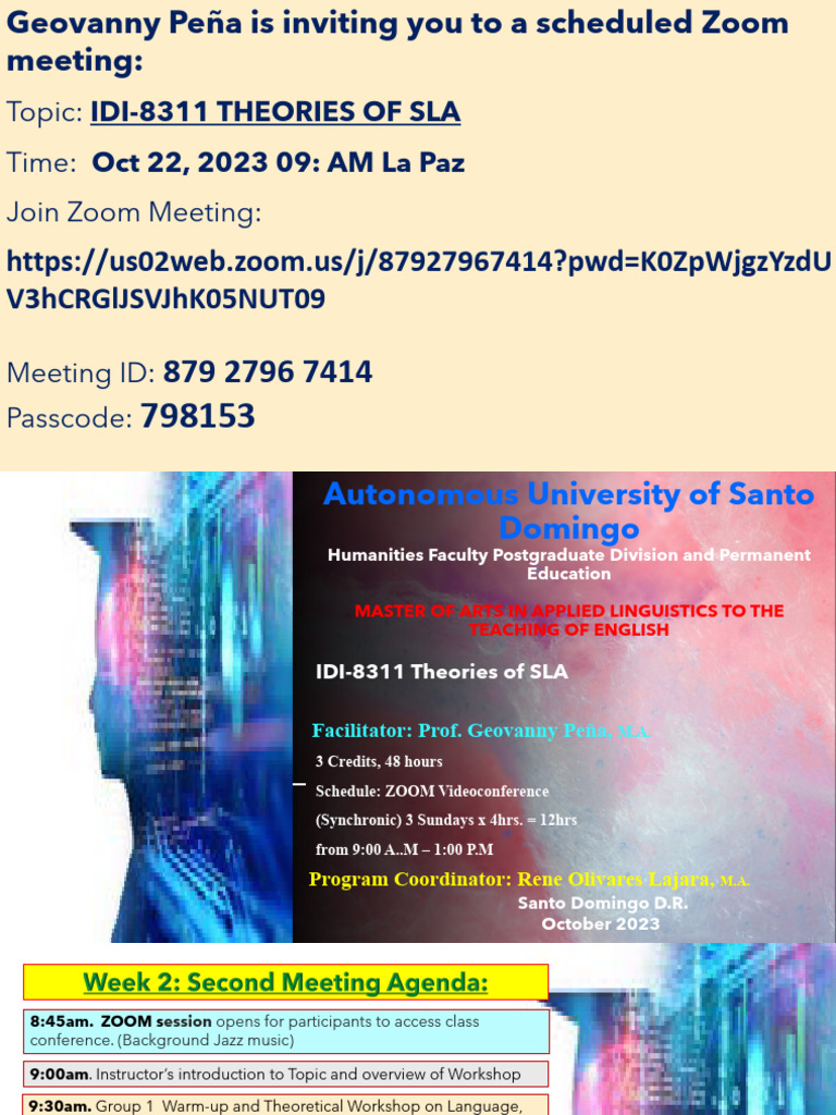 Agenda Presentation Week 2 | PDF