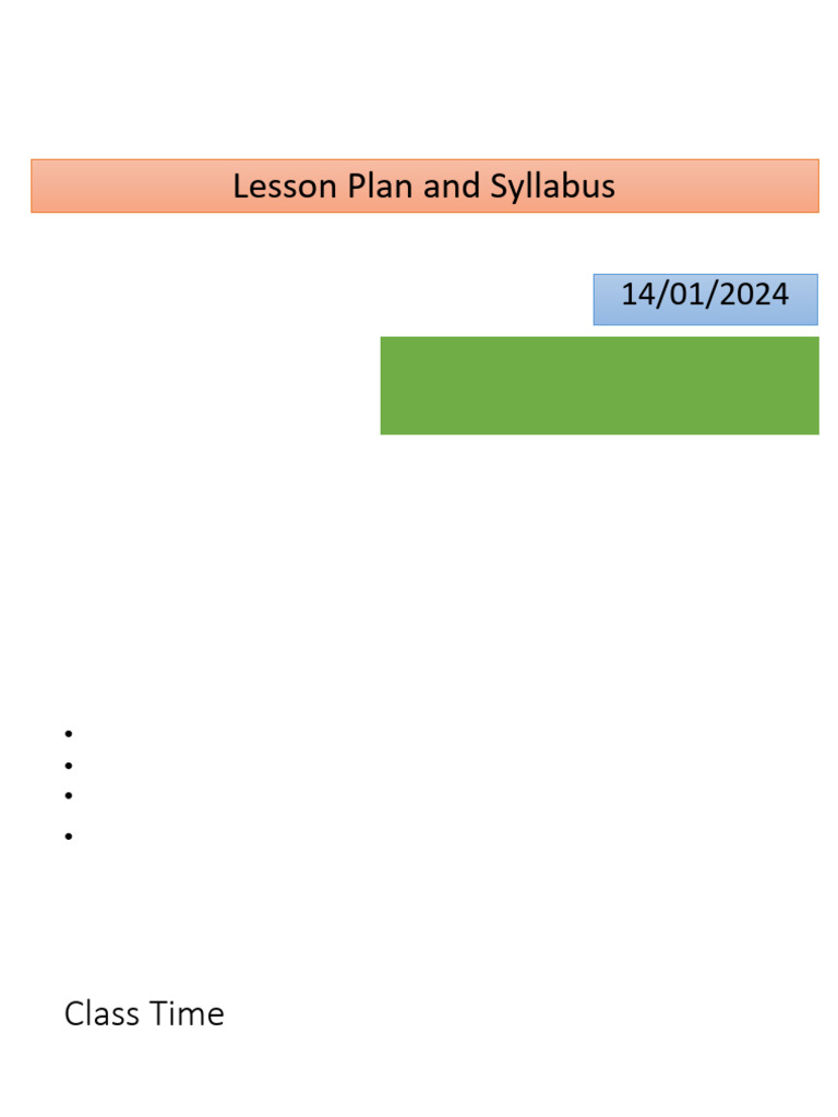 Lesson Plan and Syllabus | PDF | Chemistry | Chemical Bond