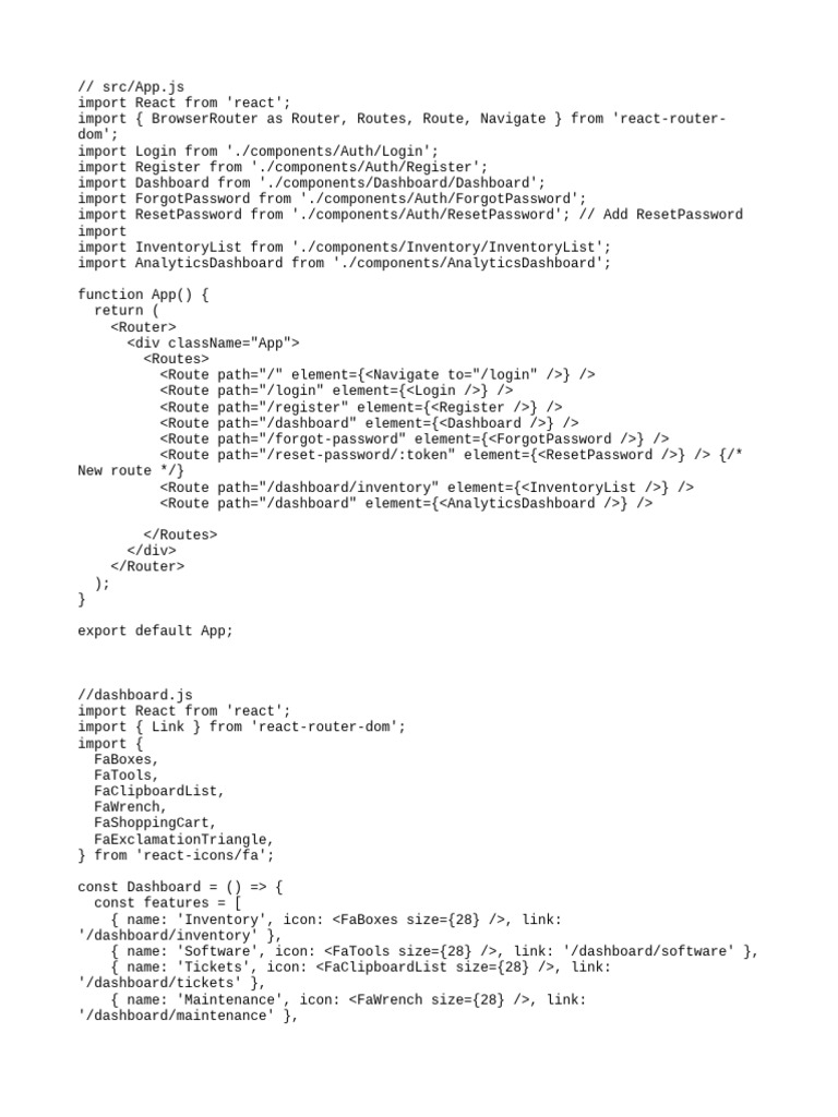Before Inventory Stopped Working in Dashboard | PDF | Software | Change ...