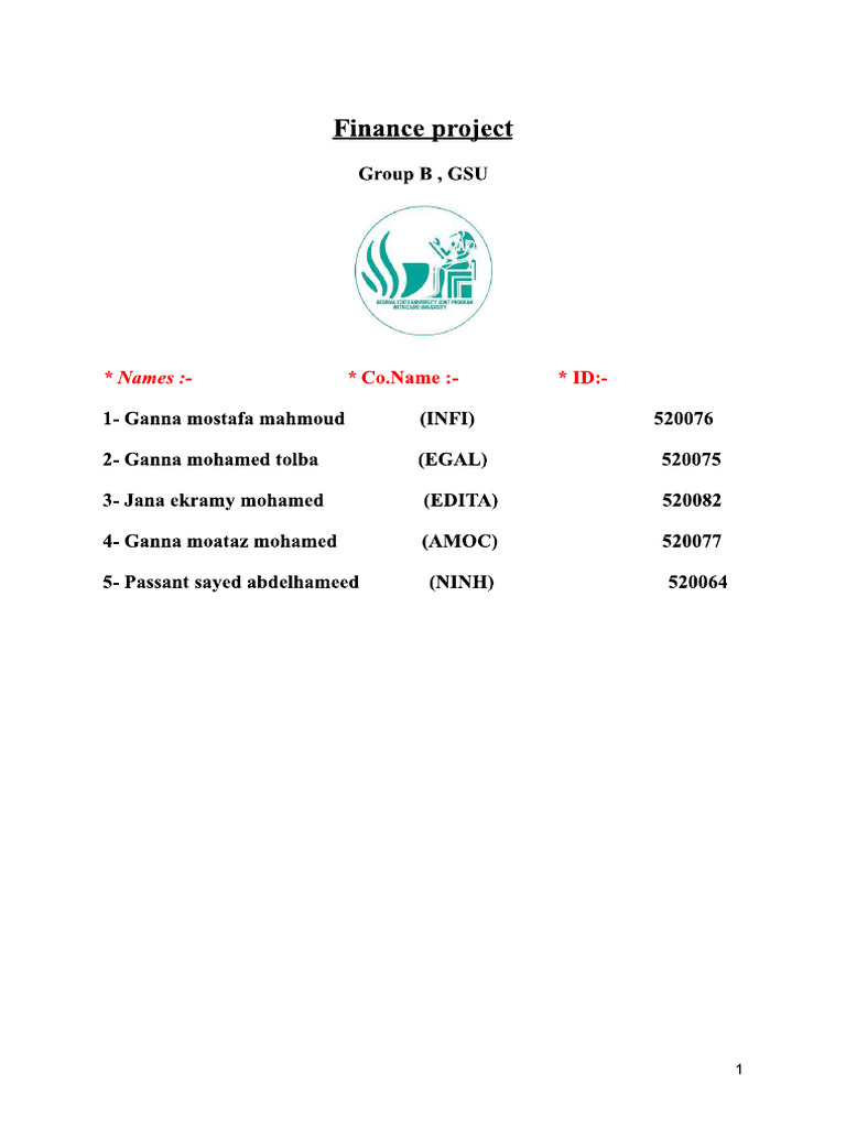 Final Finance Project Group 4 | PDF