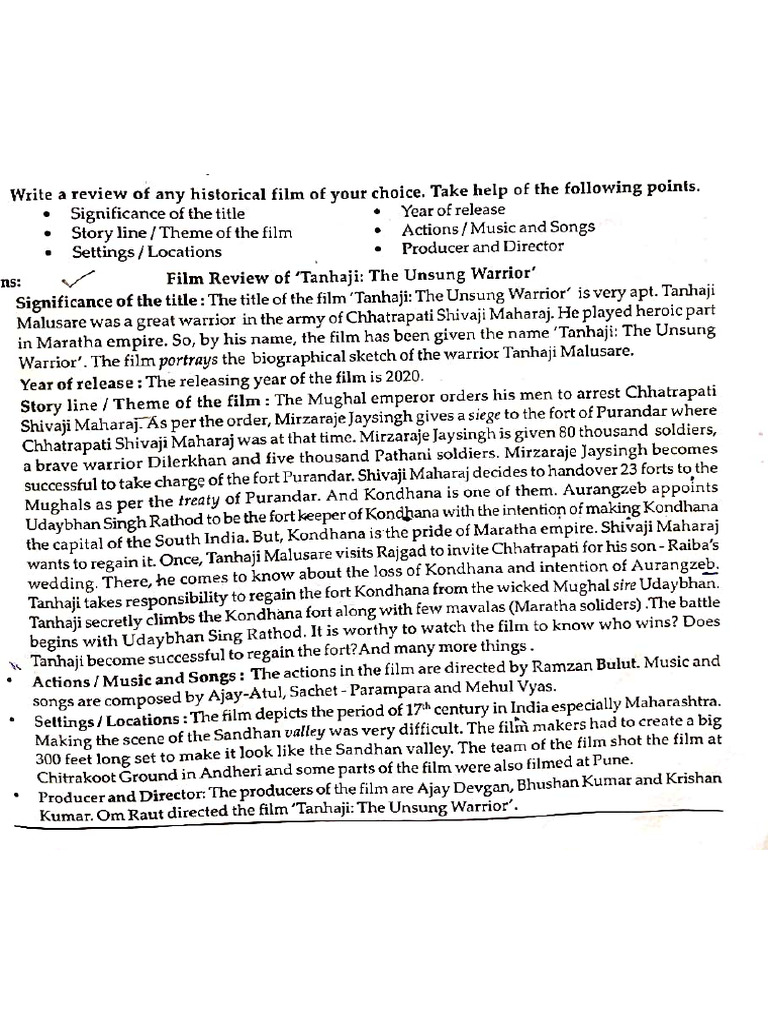 12th Q4c Film Review | PDF