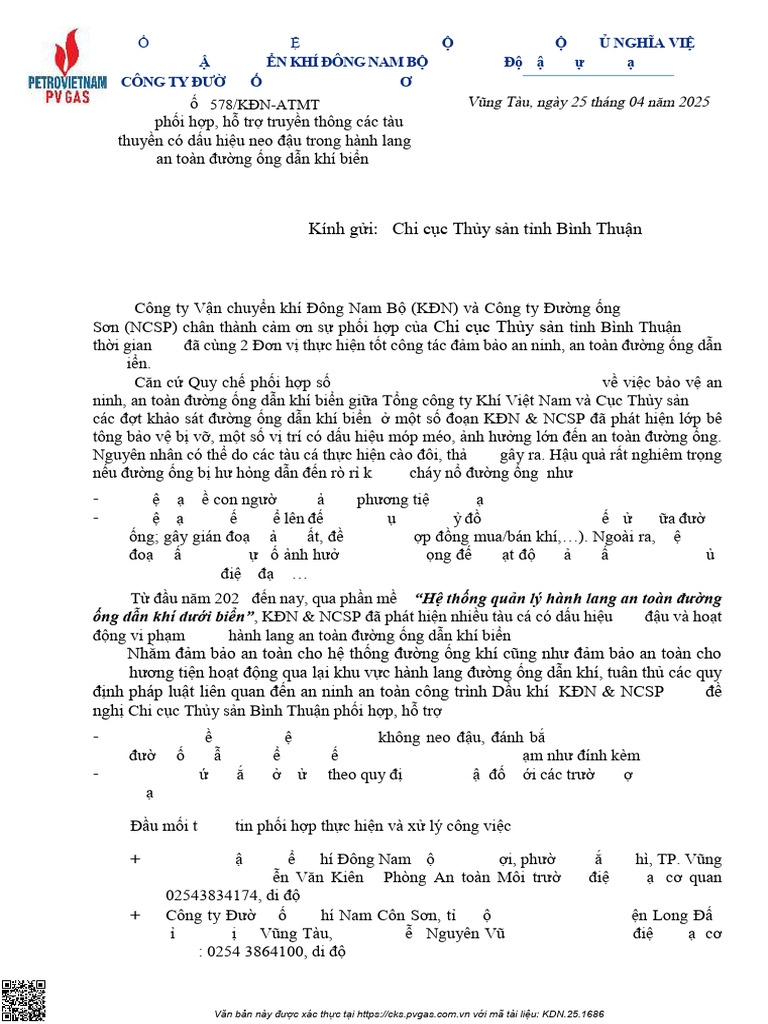 (Signed) 2. CÔNG VĂN GUI CHI C C TH Y S N BINH THUAN.2025 | PDF