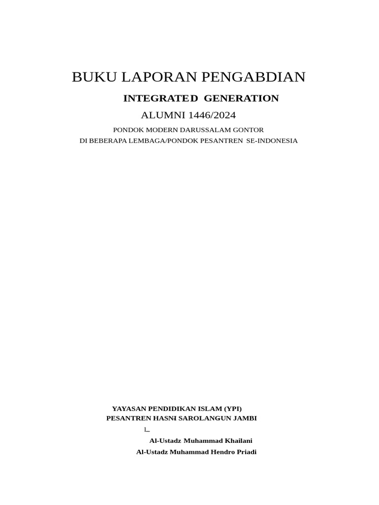 Laporan Catur Wulan Mahdiyah Dan Nabila | PDF