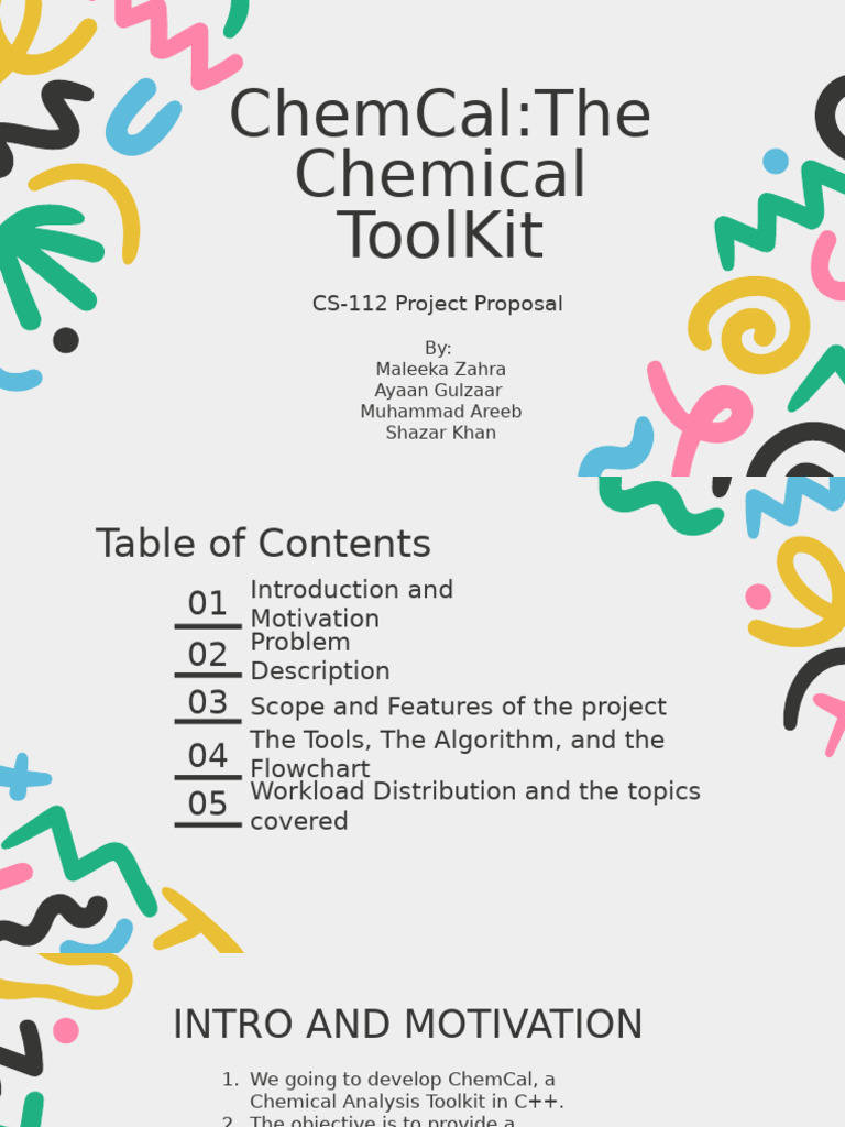 CS-112 Spring 2024 Project Proposal (1) | PDF | Usability | Chemistry