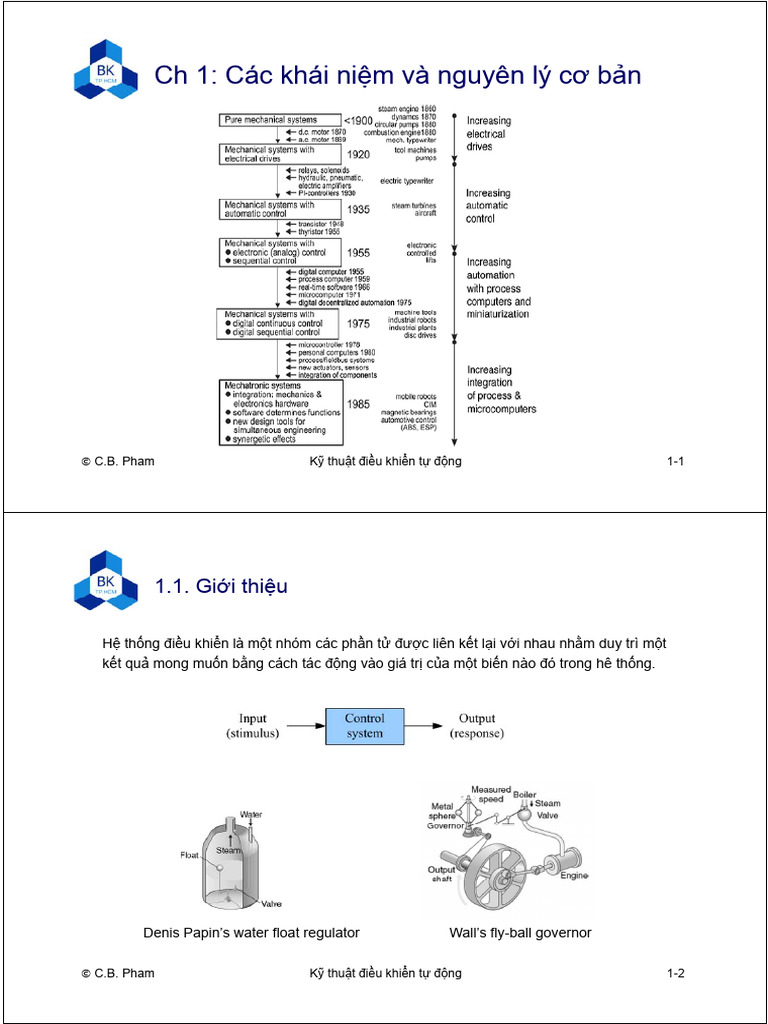 CH 1: Các Khái Ni M Và Nguyên Lý C B N Gy Ý: 1.1. Gi I Thi U | PDF