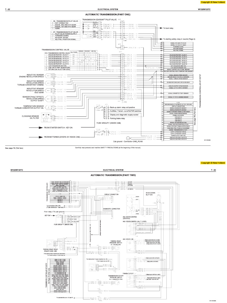 Esquema Eletr Transmissao W130-1 | PDF