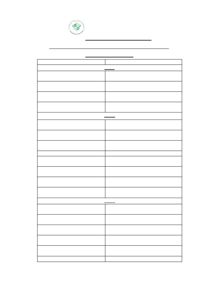 Third Term Calendar - Upper Primary & JHS | PDF