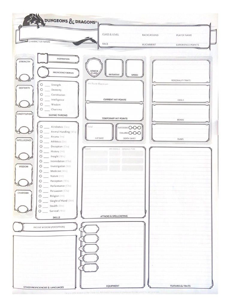 Character Sheet | PDF