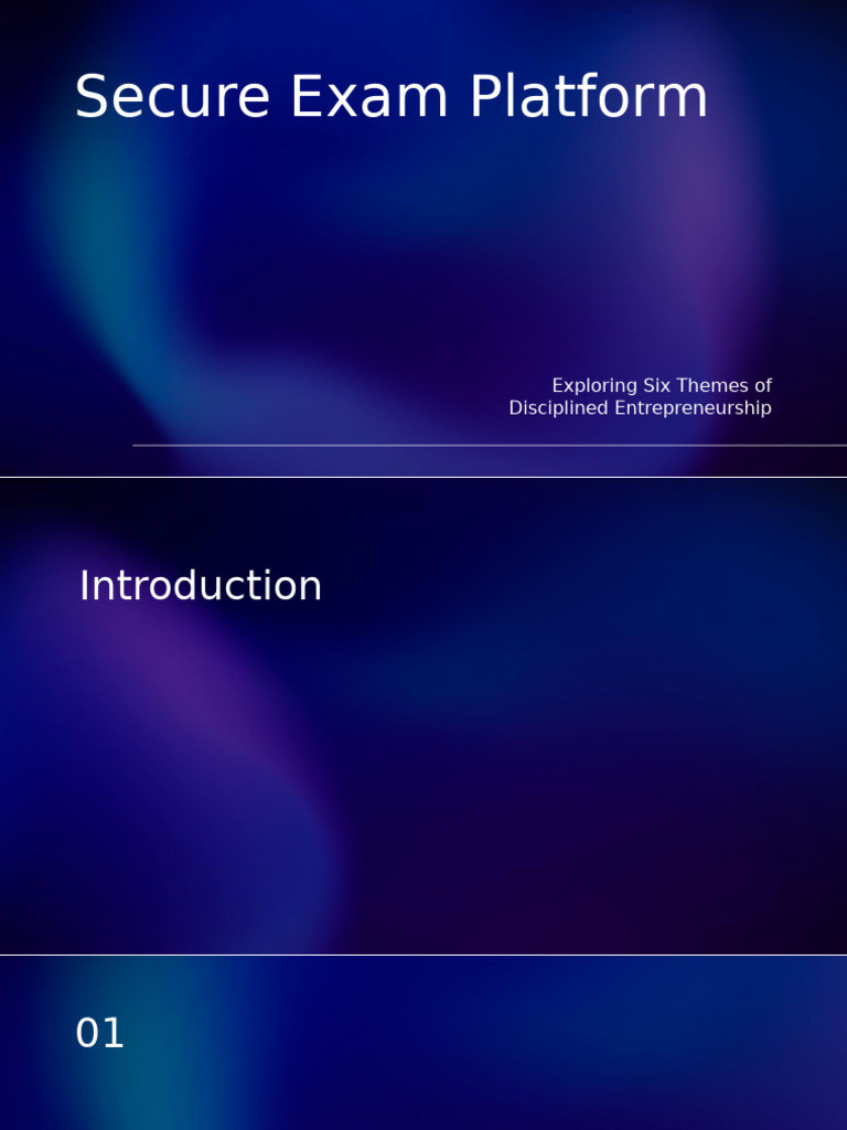Secure Online Exam Platform Guide | PDF | Usability | Business