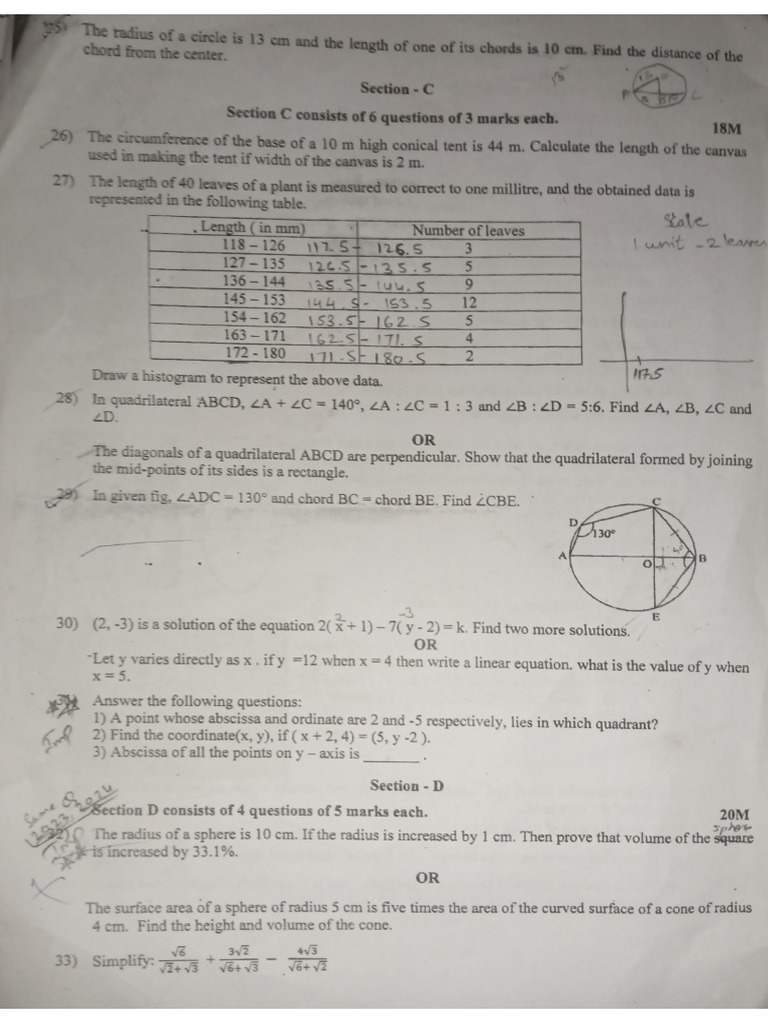 9th Mathematics | PDF