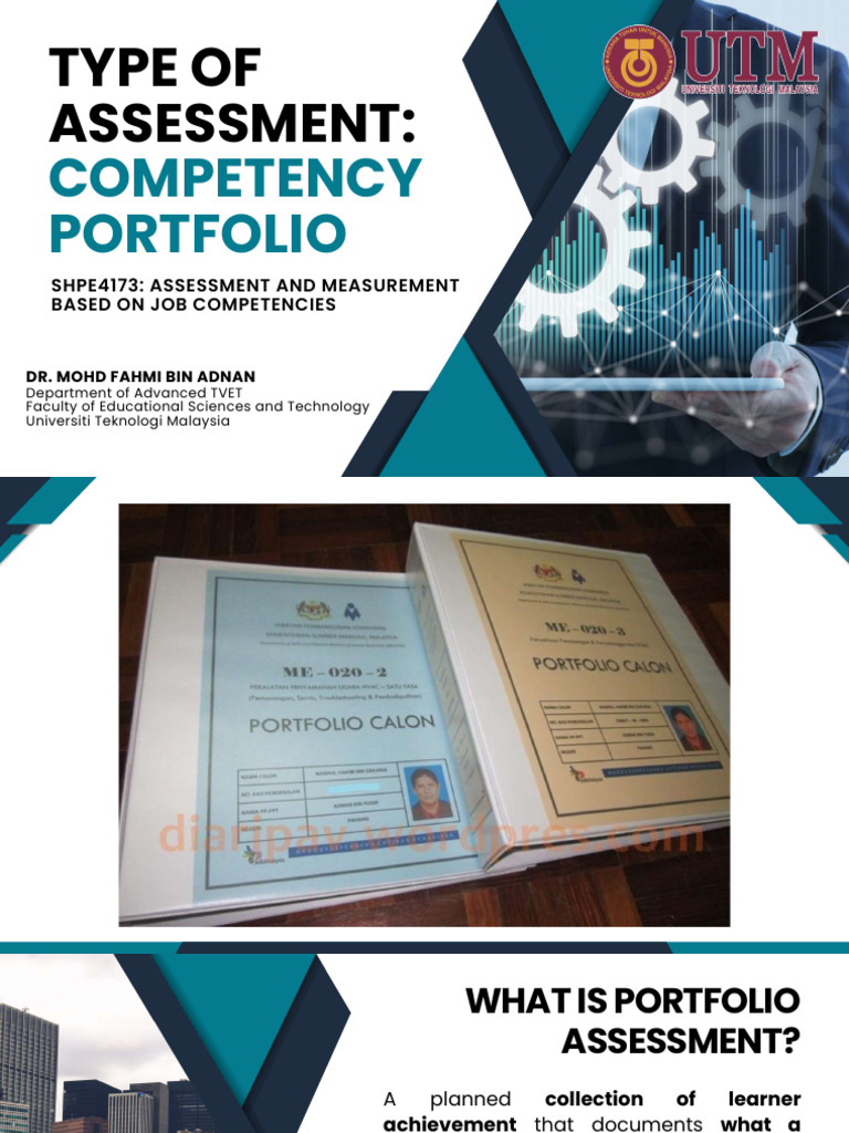 Topic 6 Type of Assessment - Competency Portfolio (2) - Compressed ...