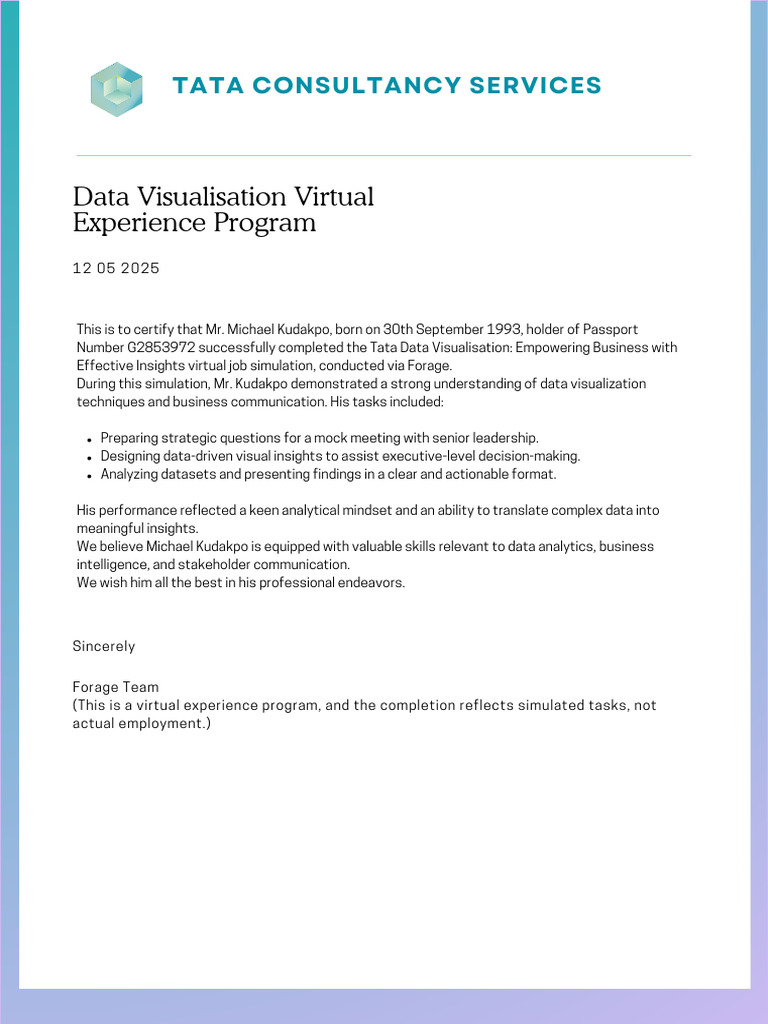 Experience Letter | PDF