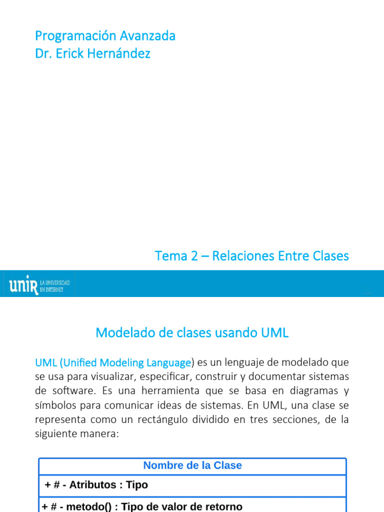 Tema 02. Relaciones Entre Clases | PDF | Lenguaje de modelado unificado | Objeto (informática)