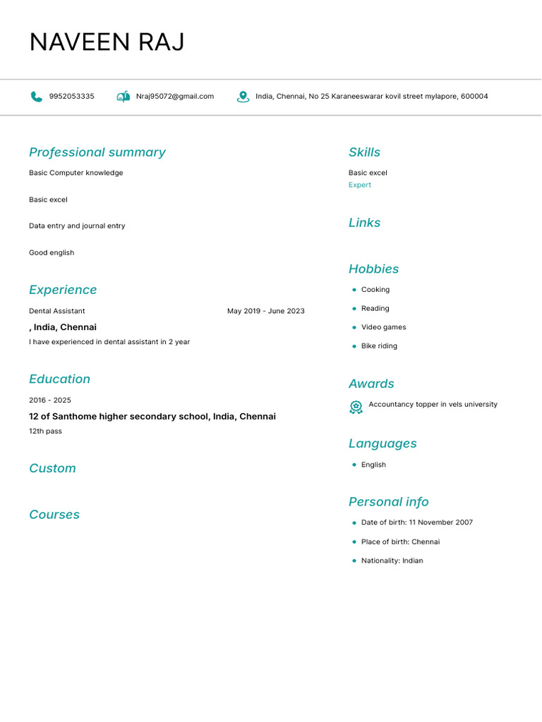 My resume | PDF