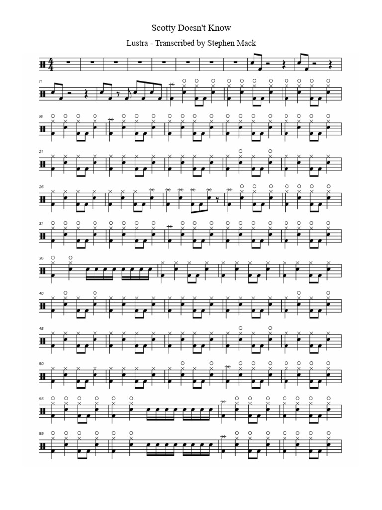 Lustra+ +Scotty+Doesn't+Know | PDF