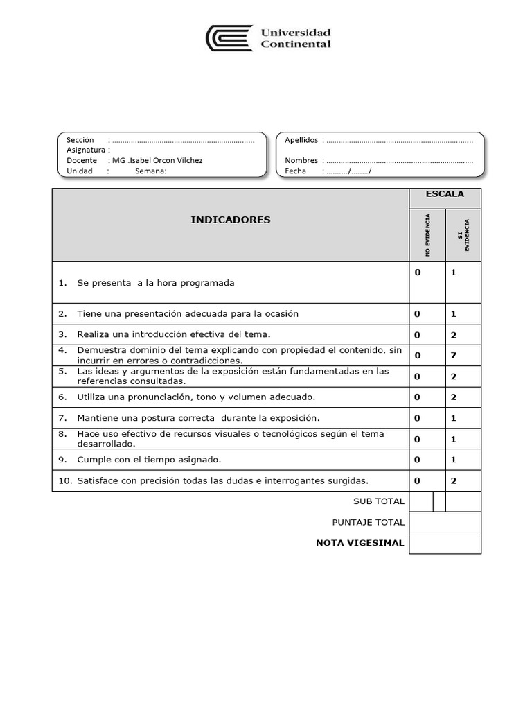 (2)FICHA DE OBSERVACION DE EXPOSICION GRUPAL (2021 | PDF