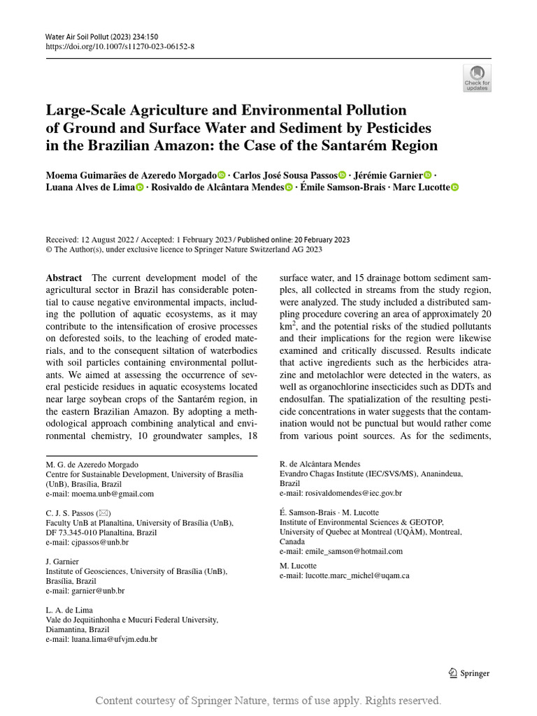 2023, MORGADO - Large-Scale - Agriculture - and - Environmental ...