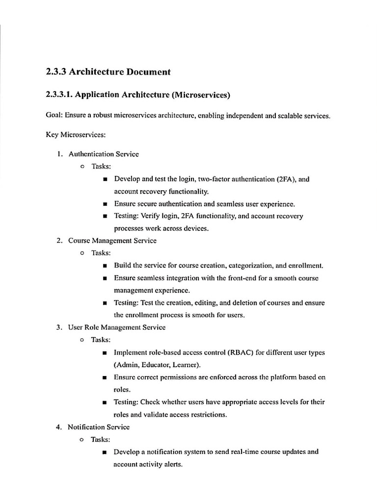 review 2-Architectural document | PDF