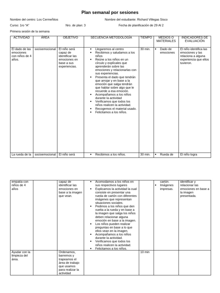 Plan 3 | PDF | Sicología | Cognición