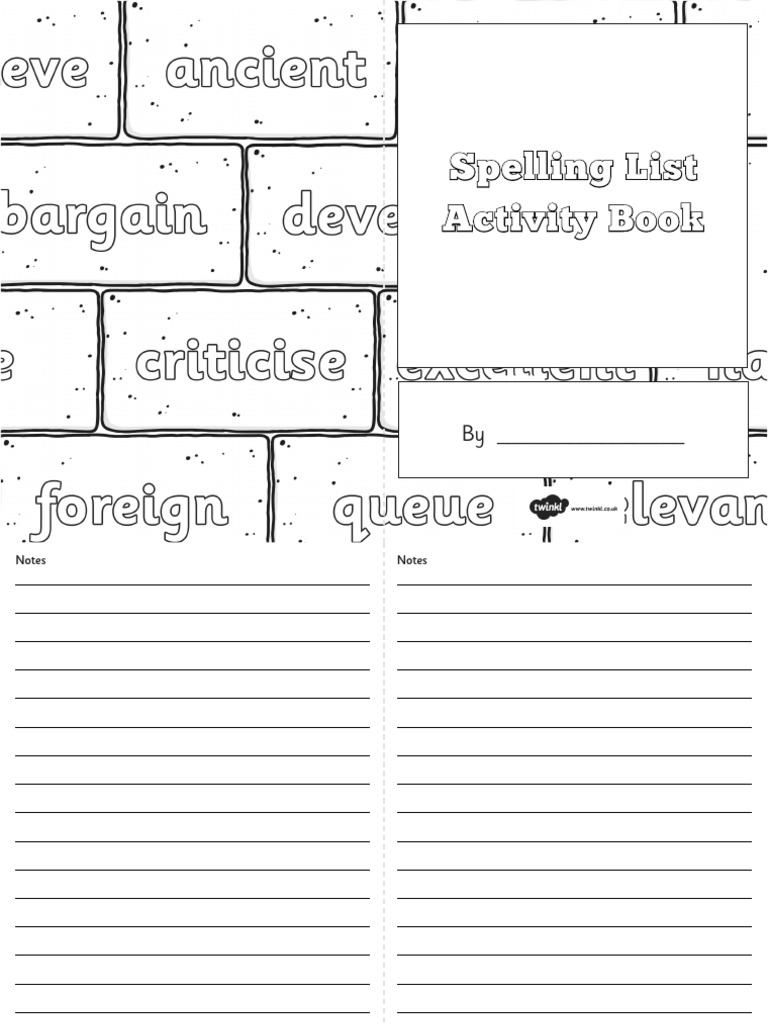 T2 E 2156 Statutory Spelling List Y5 and Y6 Activity Book - Ver - 2 | PDF