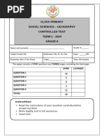 Grade 7 Geography Term 1 Revision Booklet | PDF