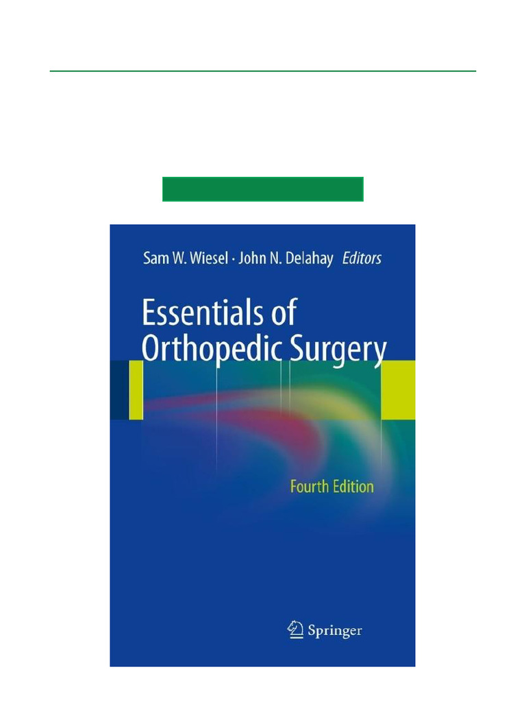 Essentials of Orthopedic Surgery PDF | PDF