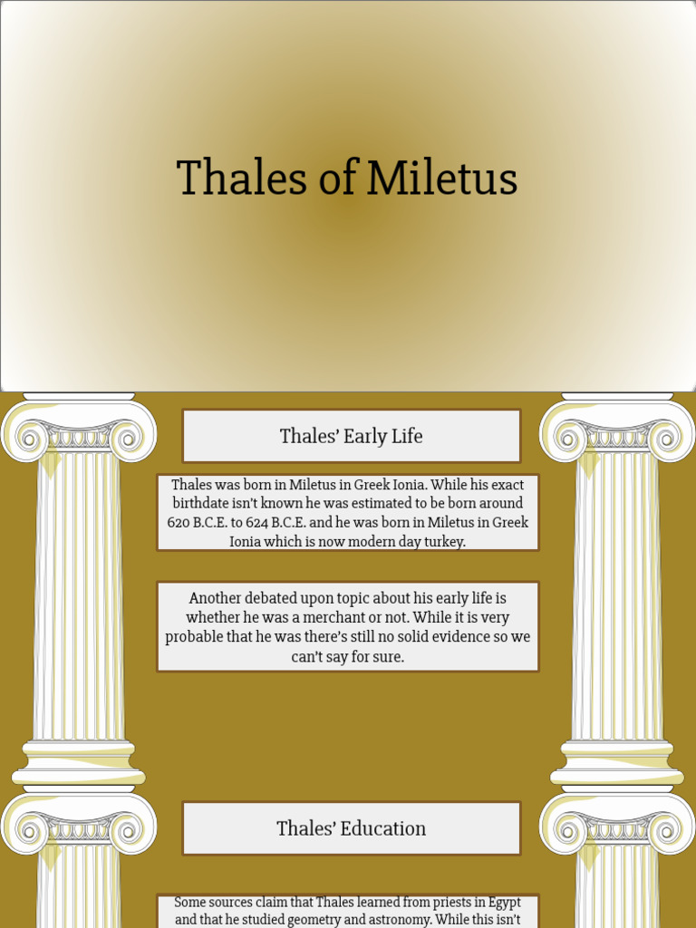 Thales of Miletus | PDF | Science