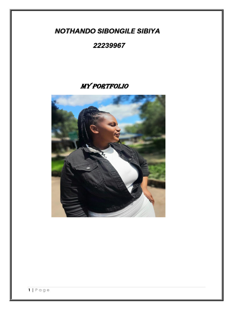 Nothando Sibiya's Tourism Portfolio | PDF | Tourism