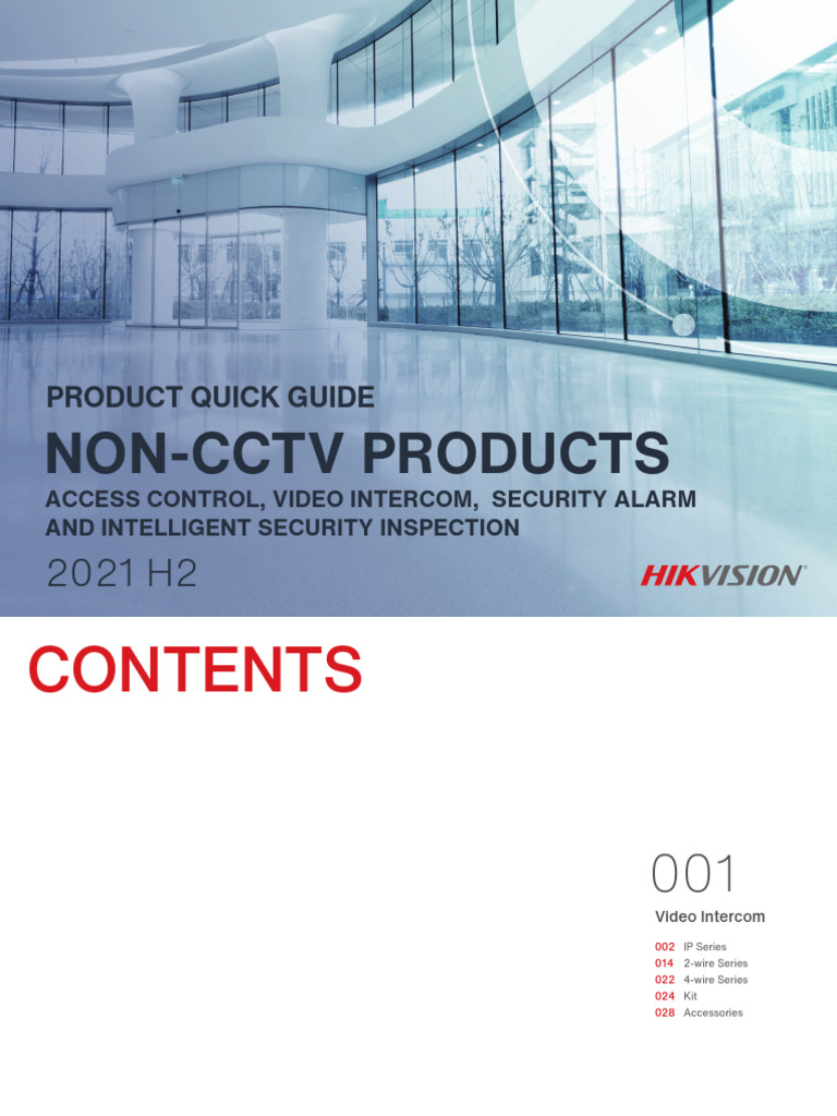 Product Quick Guide 2021H2-Non CCTV Products-preview Version | PDF ...