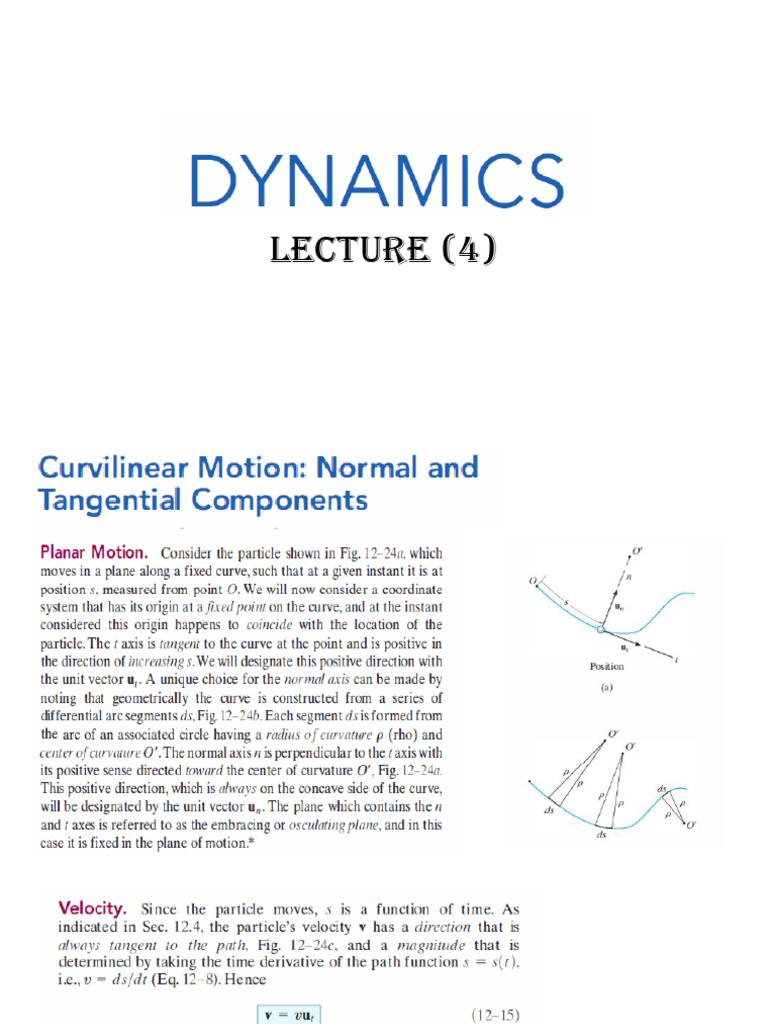 Mechanics 2 Lec 4 | PDF
