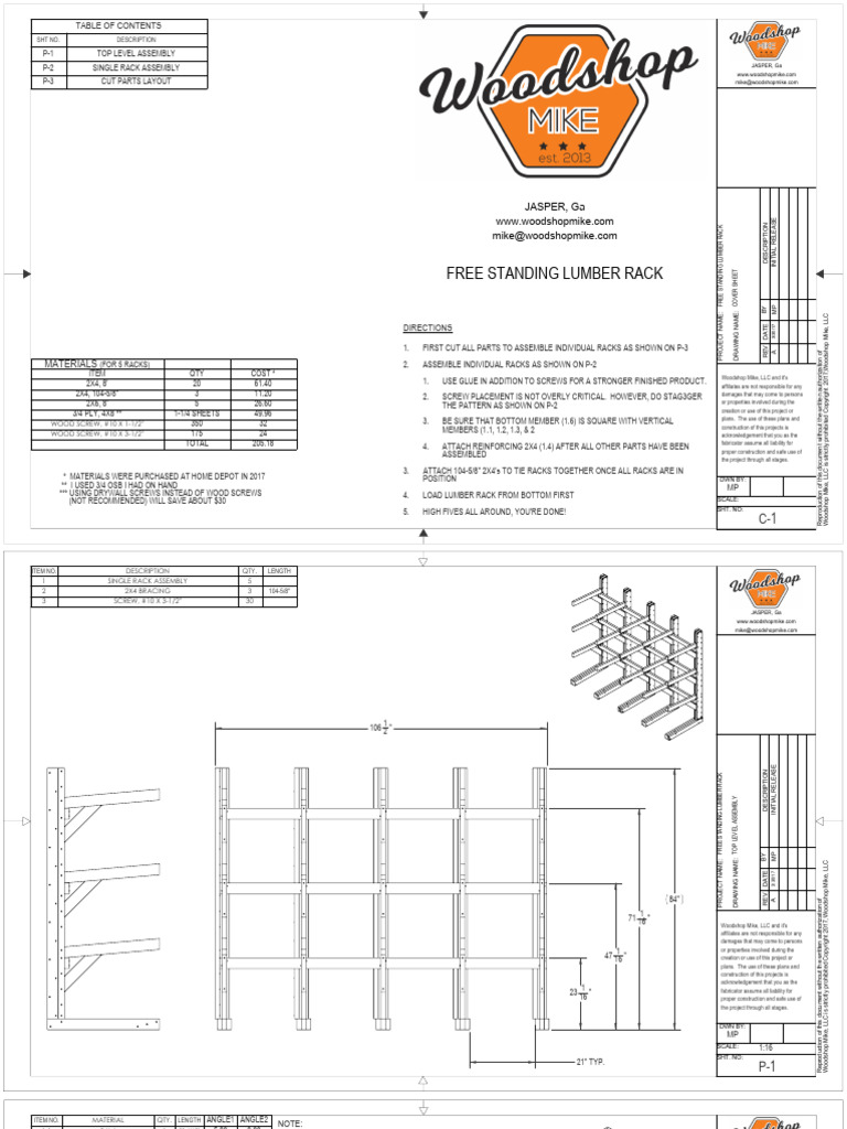 FREE-STANDING-LUMBER-RACK | PDF | Lumber