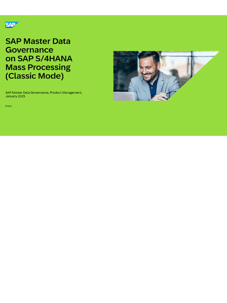 Mass Processing With SAP Master Data Governance On SAP S - 4HANA | PDF