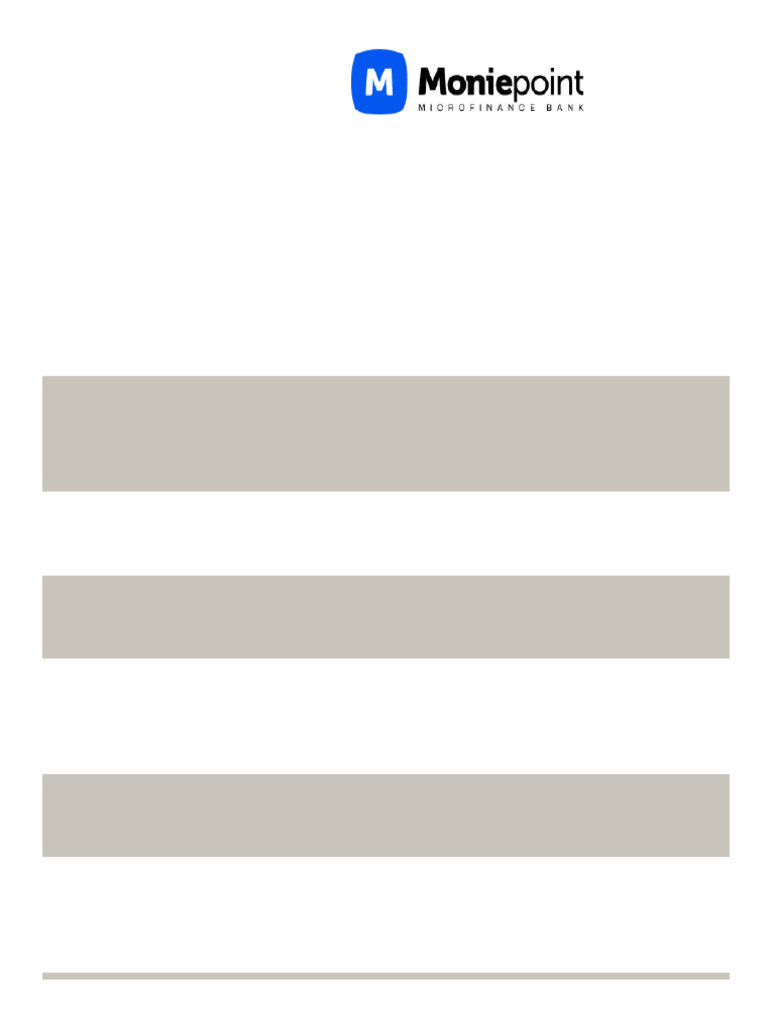 Moniepoint Account Statement Summary | PDF | Debit Card | Payments