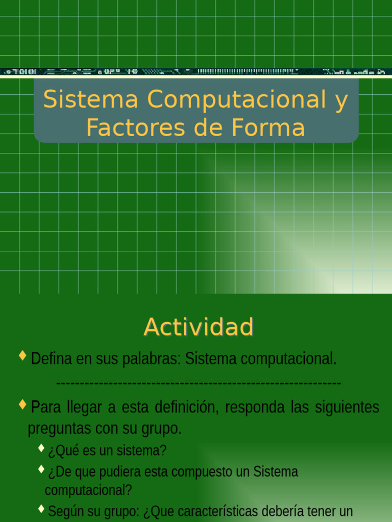 Unidad 2 - El Sistema Computacional - 1° Parte | PDF | Ordenador ...