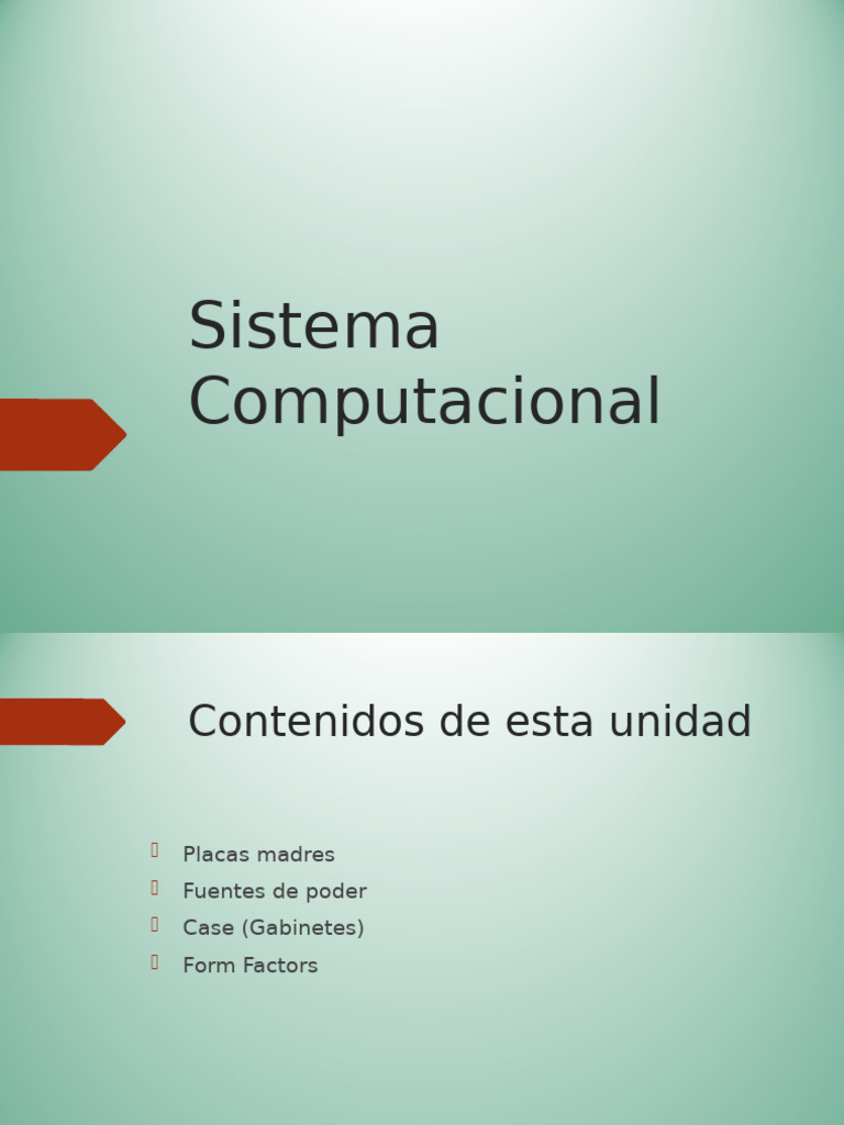 Unidad 2 - El Sistema Computacional - 2° Parte | PDF | Hardware de la ...