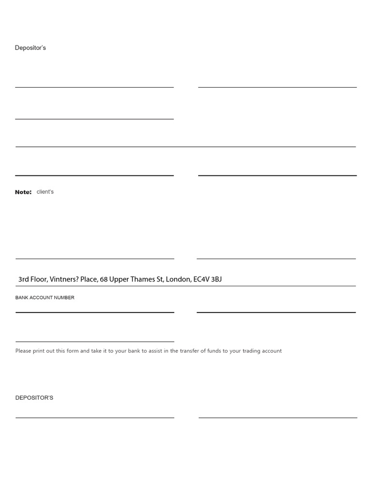 Bank Transfer Form Instructions | PDF