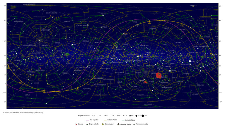 Constellations Map Gal1110112 | PDF | Constellation | Stellar Groupings