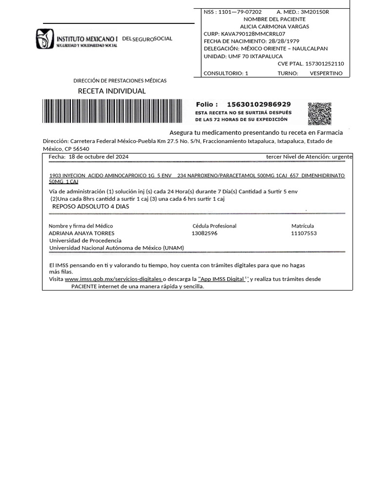 Reseta Dos Imss | PDF