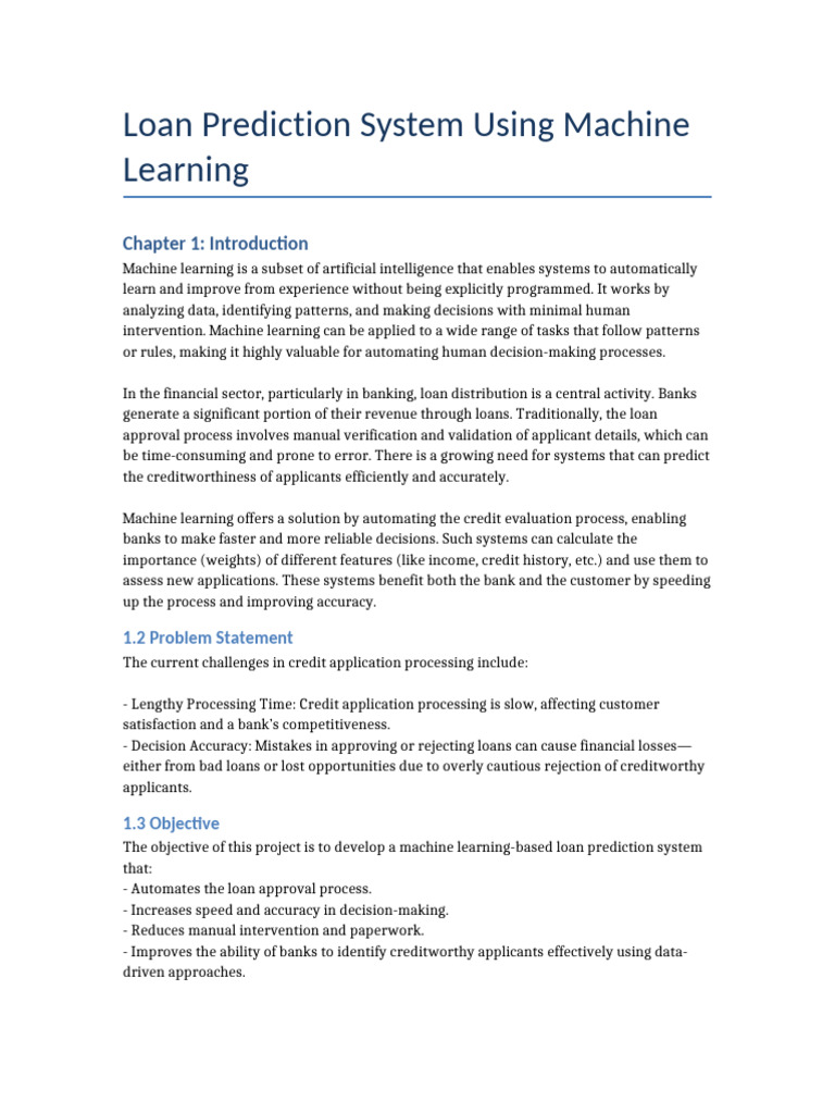Loan Prediction Project Report | PDF | Logistic Regression | Accuracy ...