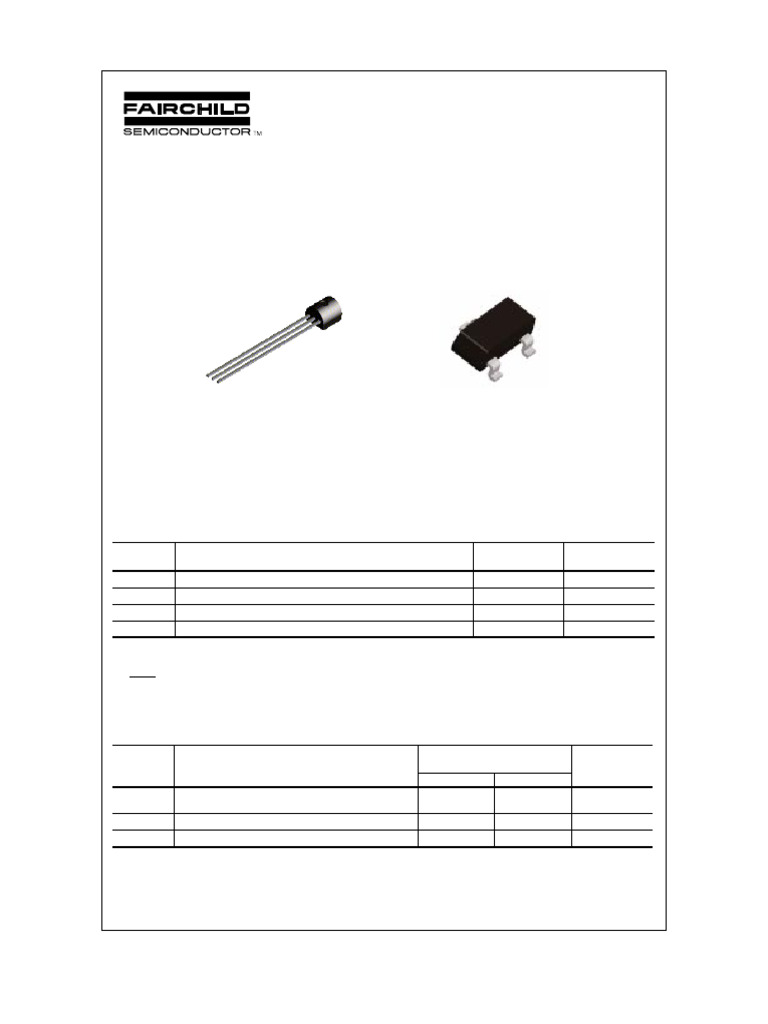 MMBF5458 N-Channel Amplifier Specs | PDF | Amplifier | Field Effect ...