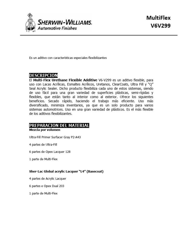 Precio del Sellador Vinílico Multi-Flex | PDF
